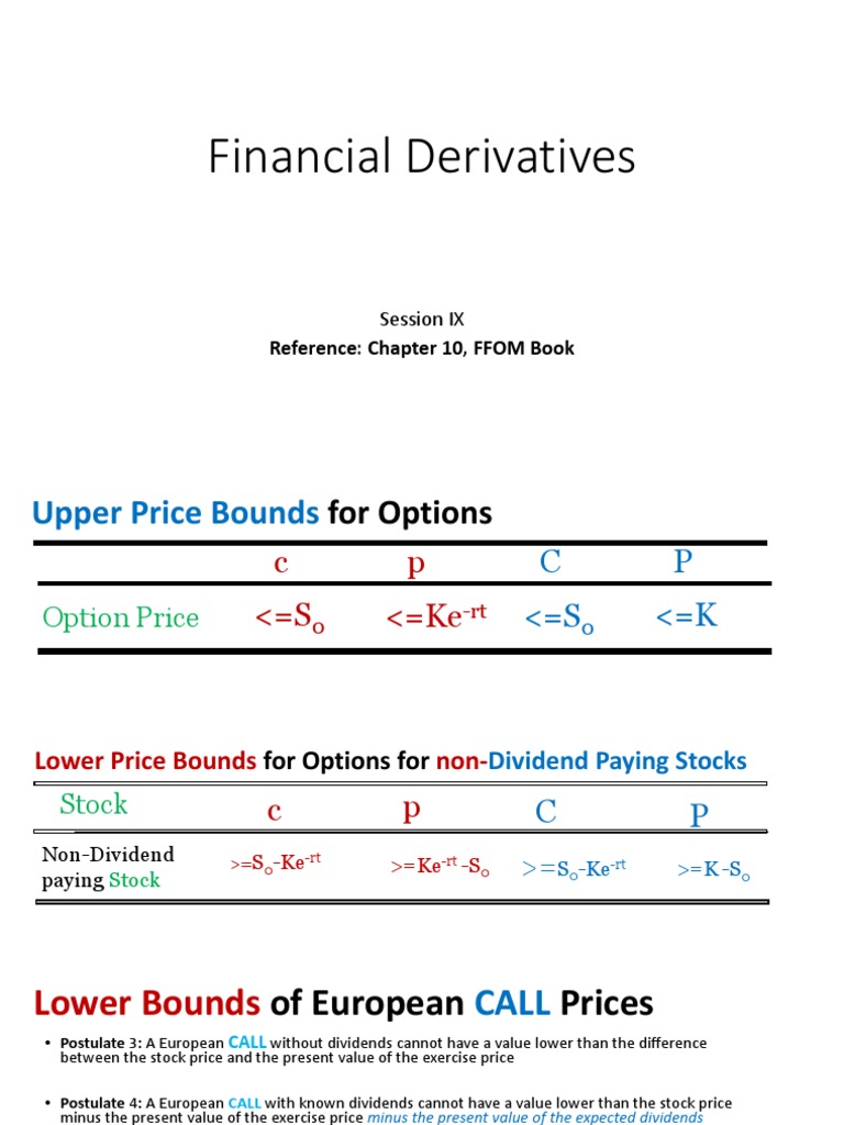 Financial Derivatives: Reference: Chapter 10, FFOM Book | Download Free ...