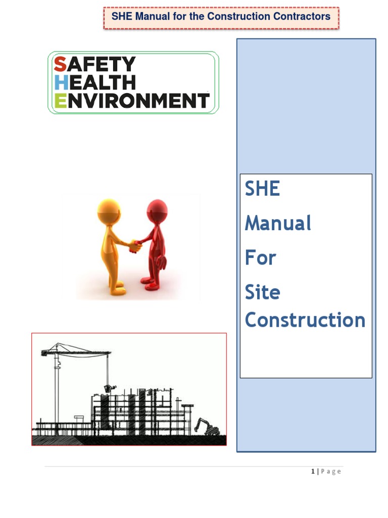 SHE Manual For Construction Contractors-Edit | Download Free PDF ...