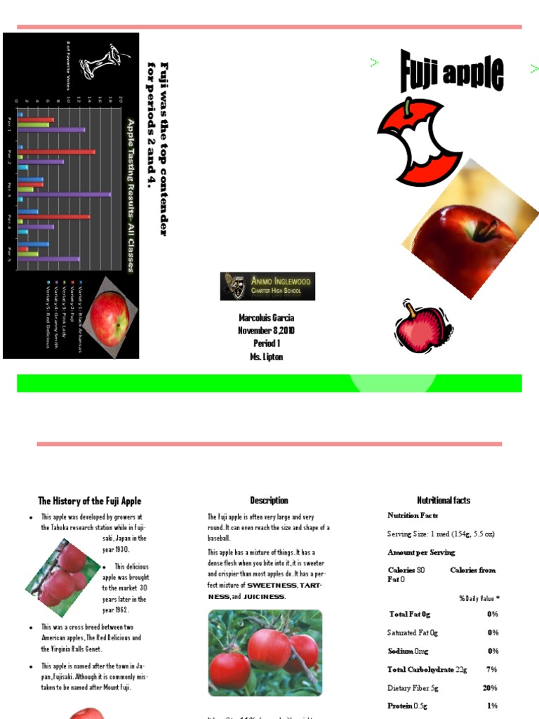 Marcoluis Garcia Apple Brochure | PDF | Apple | Nutrition Facts Label