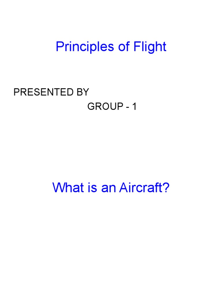An Introduction to the Basic Principles of Flight: Exploring Aircraft ...