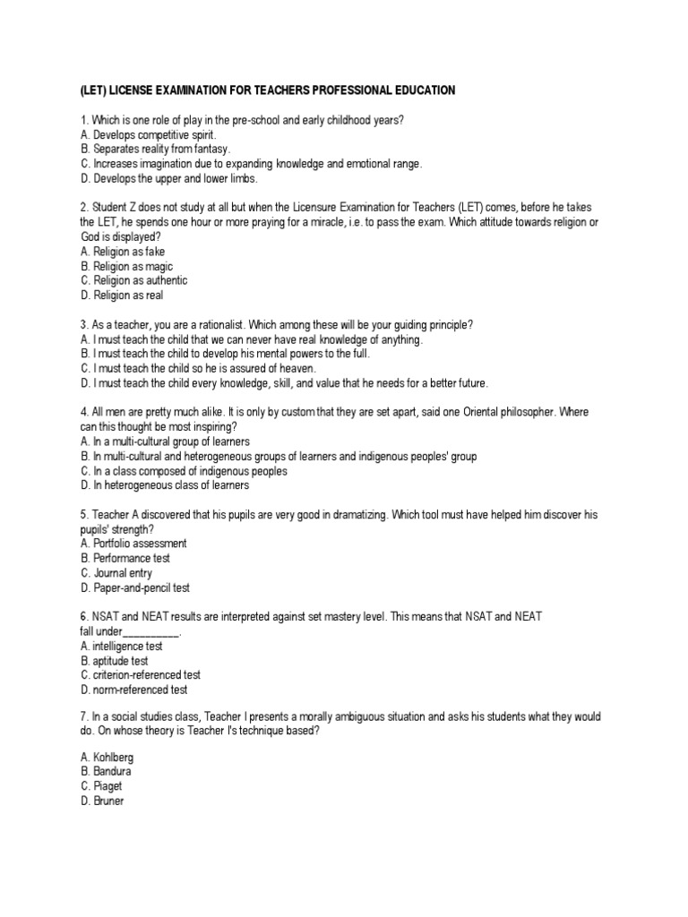 Teacher Exam Prep Guide | PDF | Teachers | Test (Assessment)