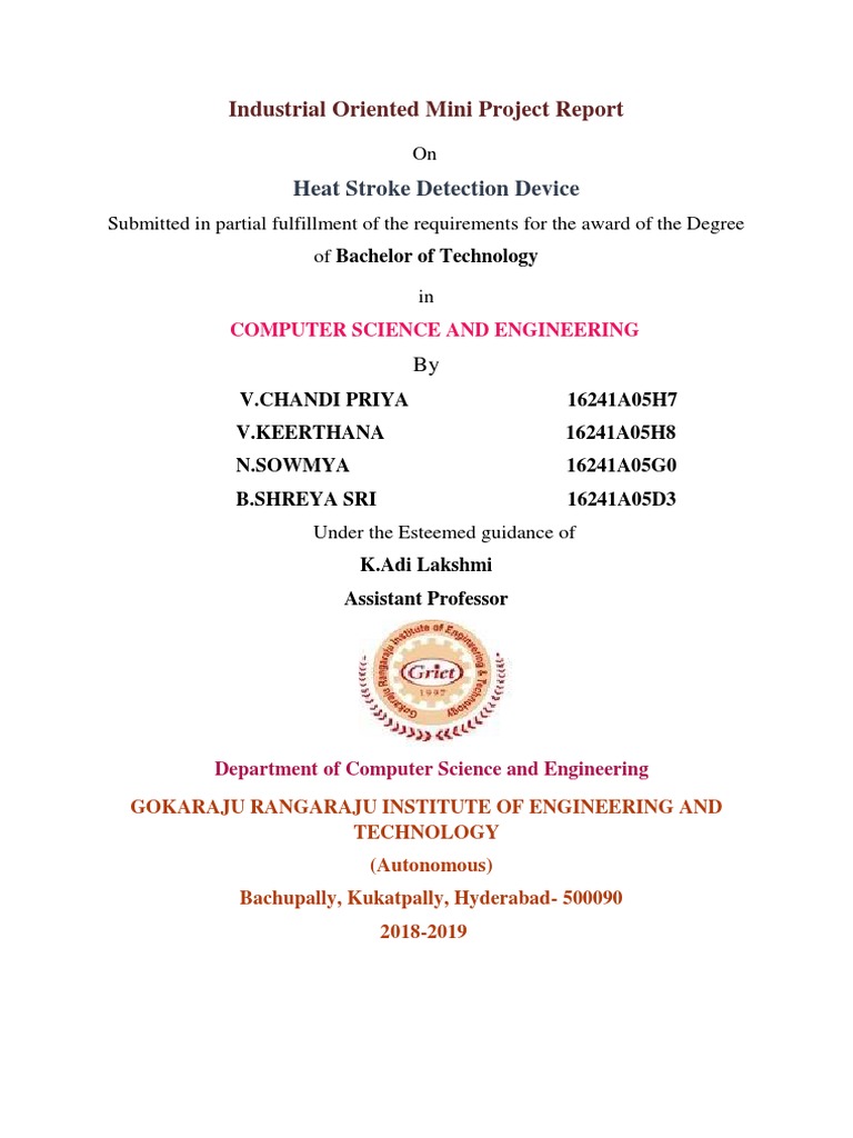 Heat Stroke Mini Project | PDF | Internet Of Things | Computer Security