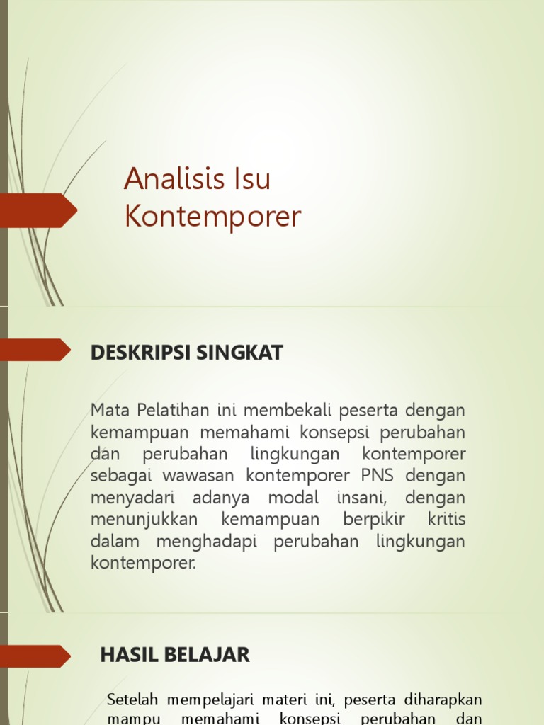 Analisis Isu Kontemporer | PDF