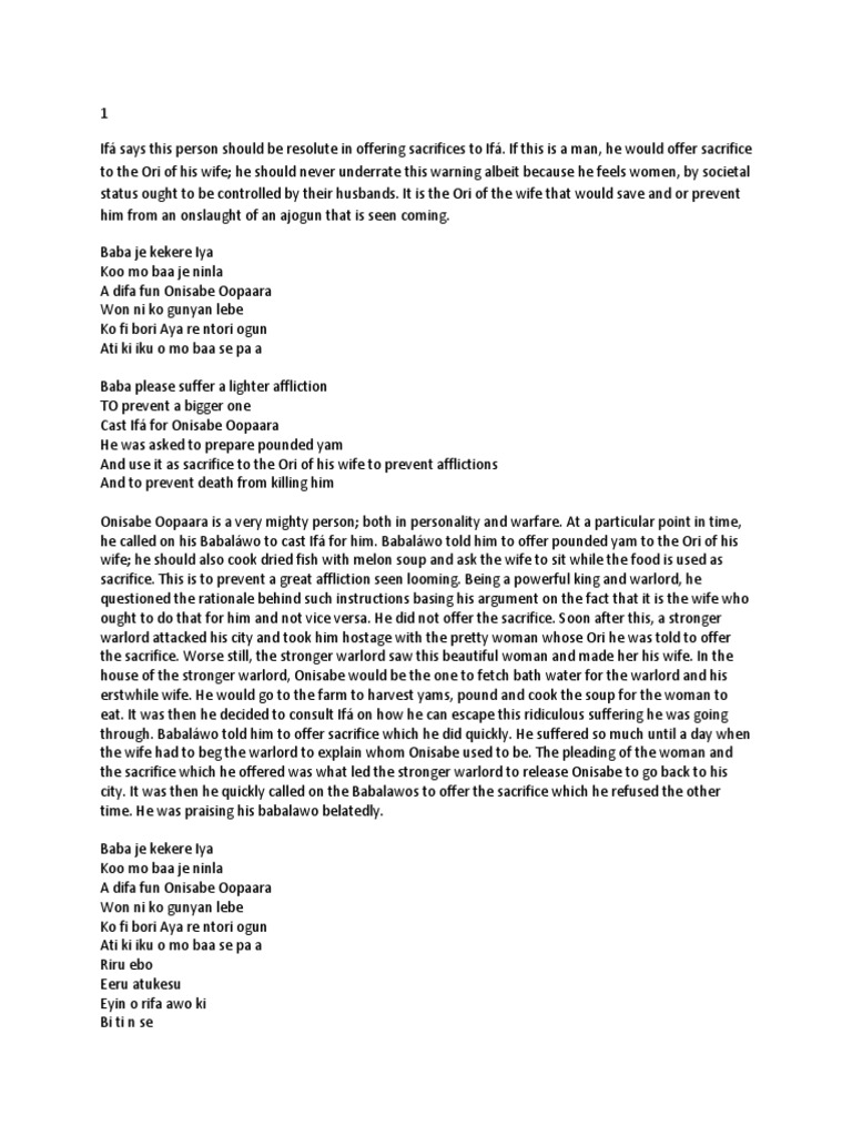 15 Otura Ose Ayo Salami PDF | PDF