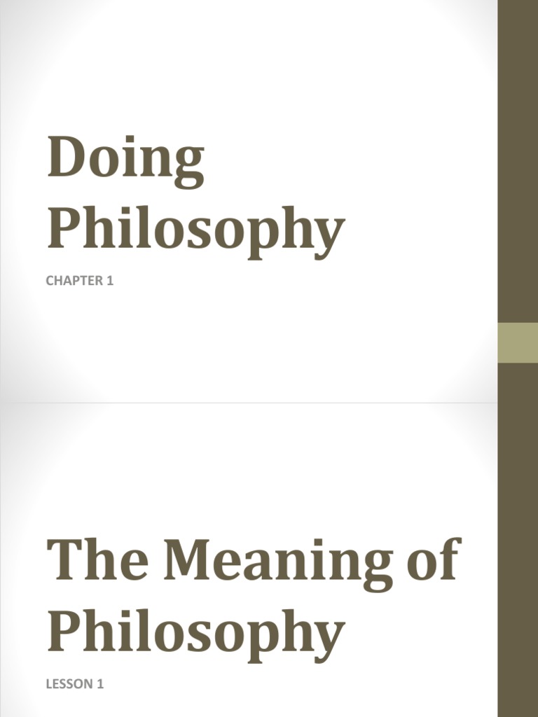 C1 Doing Philosophy S | PDF | Reason | Rationalism