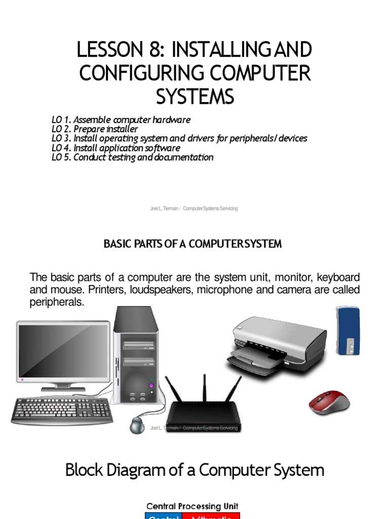 Lesson 8: Installingand Configuring Computer Systems | PDF | Computer Hardware | Random Access ...