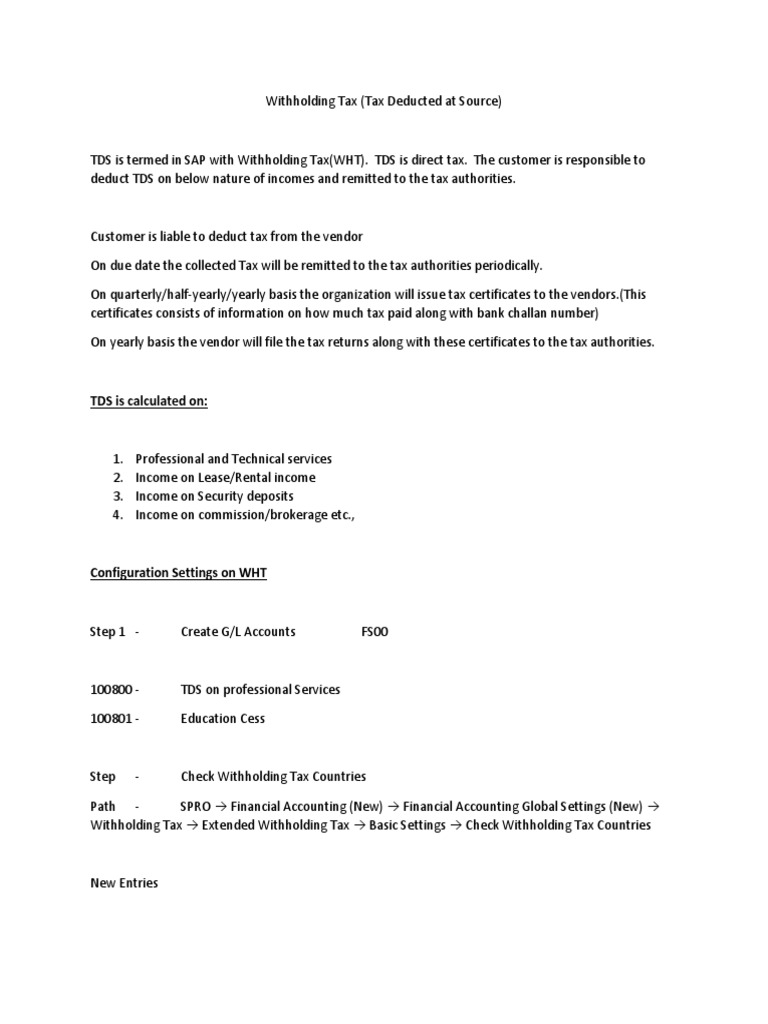 Withholding Tax | PDF | Invoice | Withholding Tax