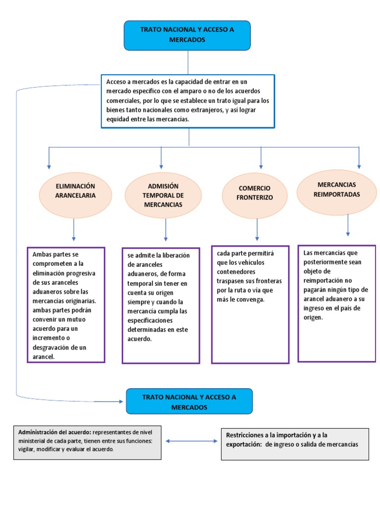 Mapa Conceptual del TLC en México | PDF | Arancel | Mercado (economía)