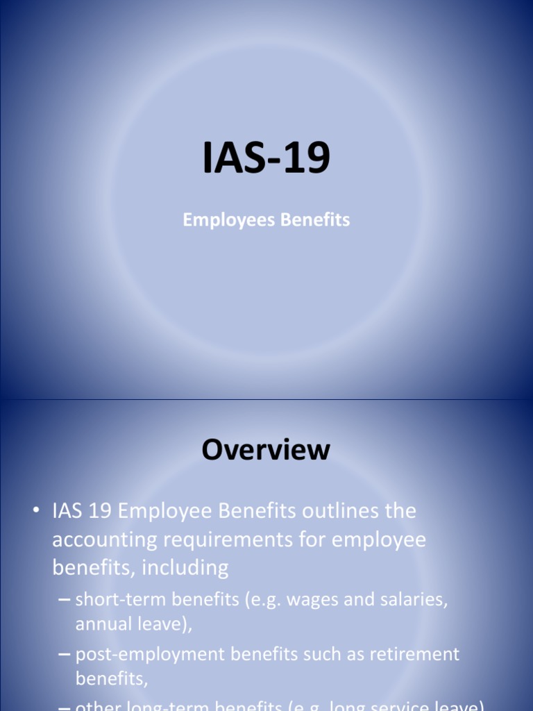 IAS 19 Employee Benefits | PDF | Defined Benefit Pension Plan ...