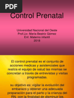Control Prenatal GPC 2016 MSP | PDF | El embarazo | Parto prematuro