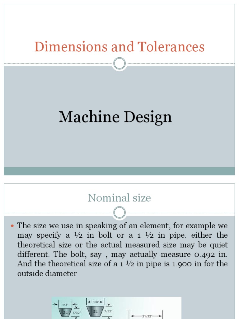 Understanding Dimensions and Tolerances | PDF