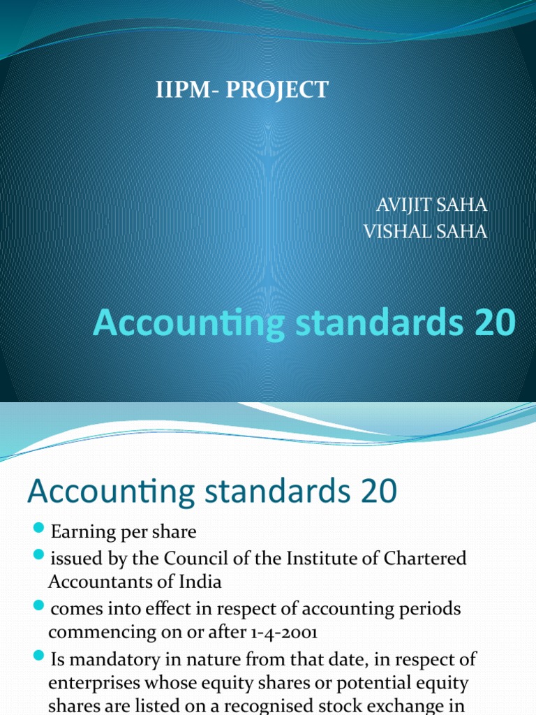 Accounting Standards 20 | PDF | Earnings Per Share | Equity (Finance)