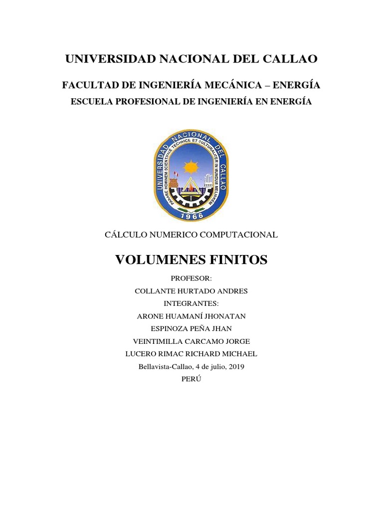 Tesina de Volumenes Finitos | PDF | Método de elementos finitos ...