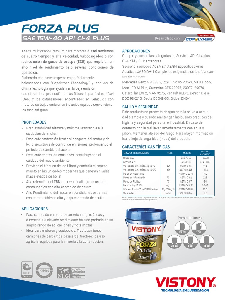 Forza Plus | PDF | Motor diesel | Naturaleza