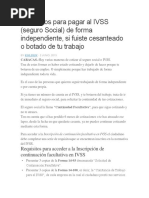 Formato 14-100 del IVSS | PDF