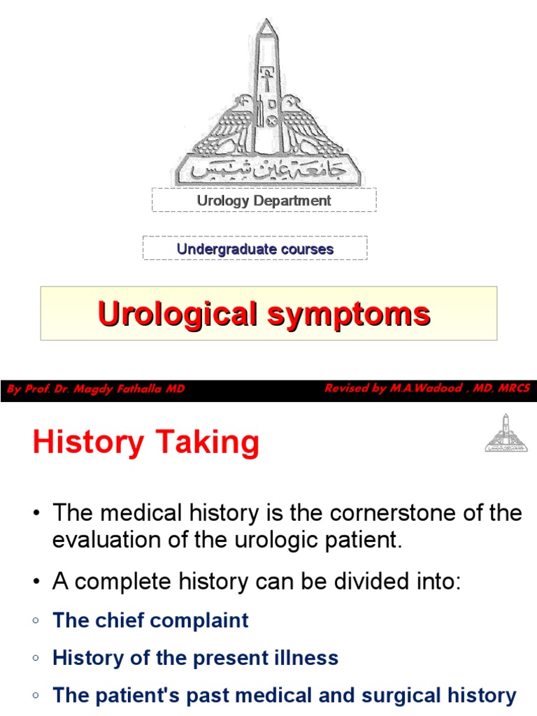 Urological Symptoms | PDF | Urinary System | Urinary Incontinence