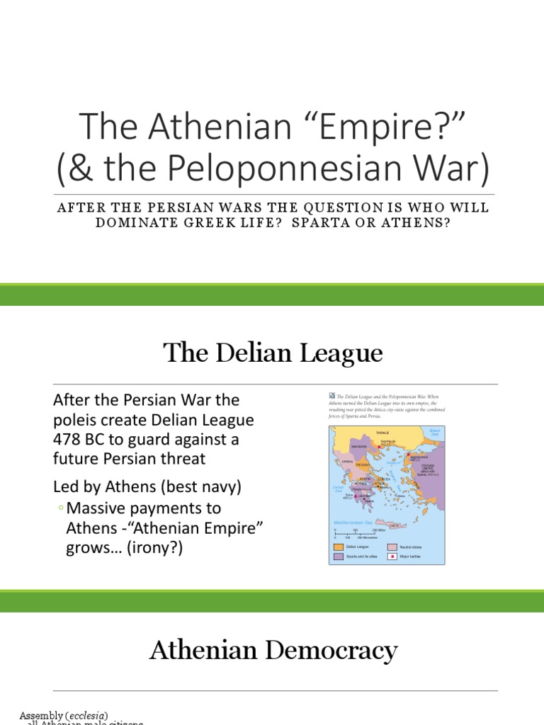 Athenian Empire and the Peloponnesian War | PDF | Peloponnesian War ...
