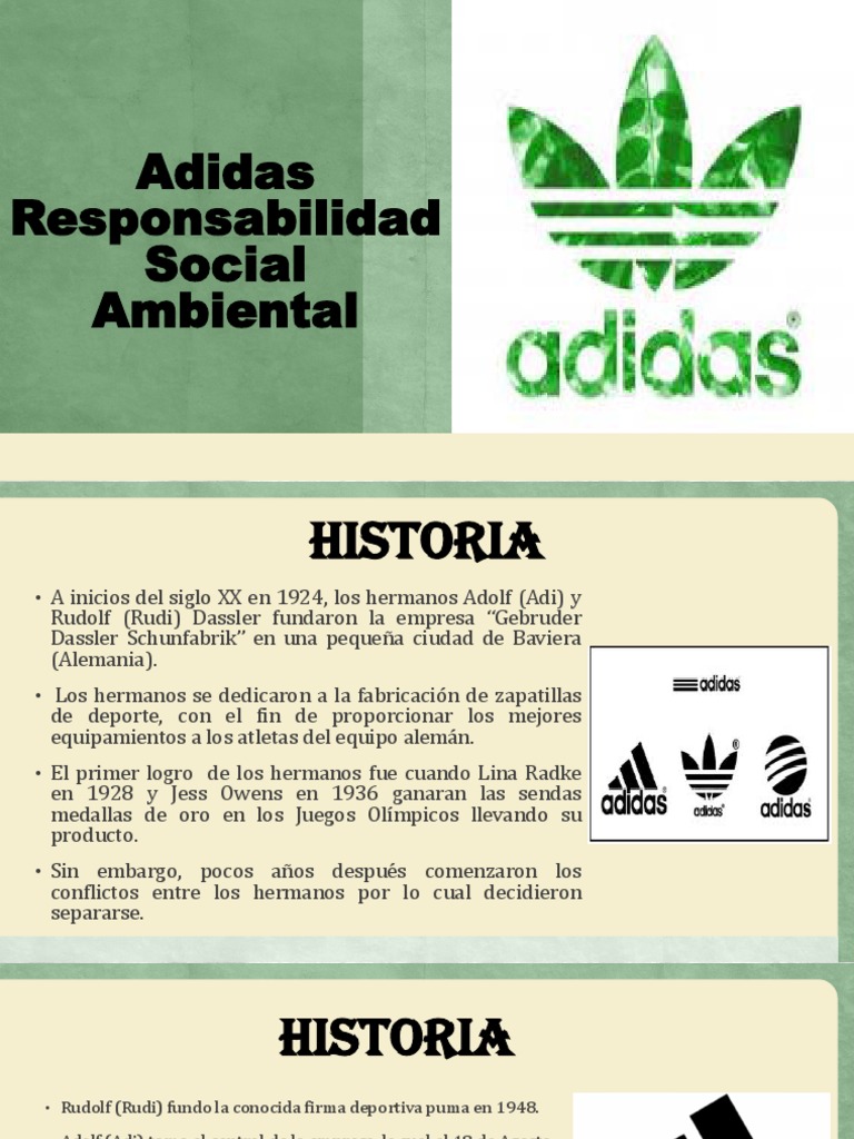 Adidas Responsabilidad Social Ambiental | Adidas | Economias