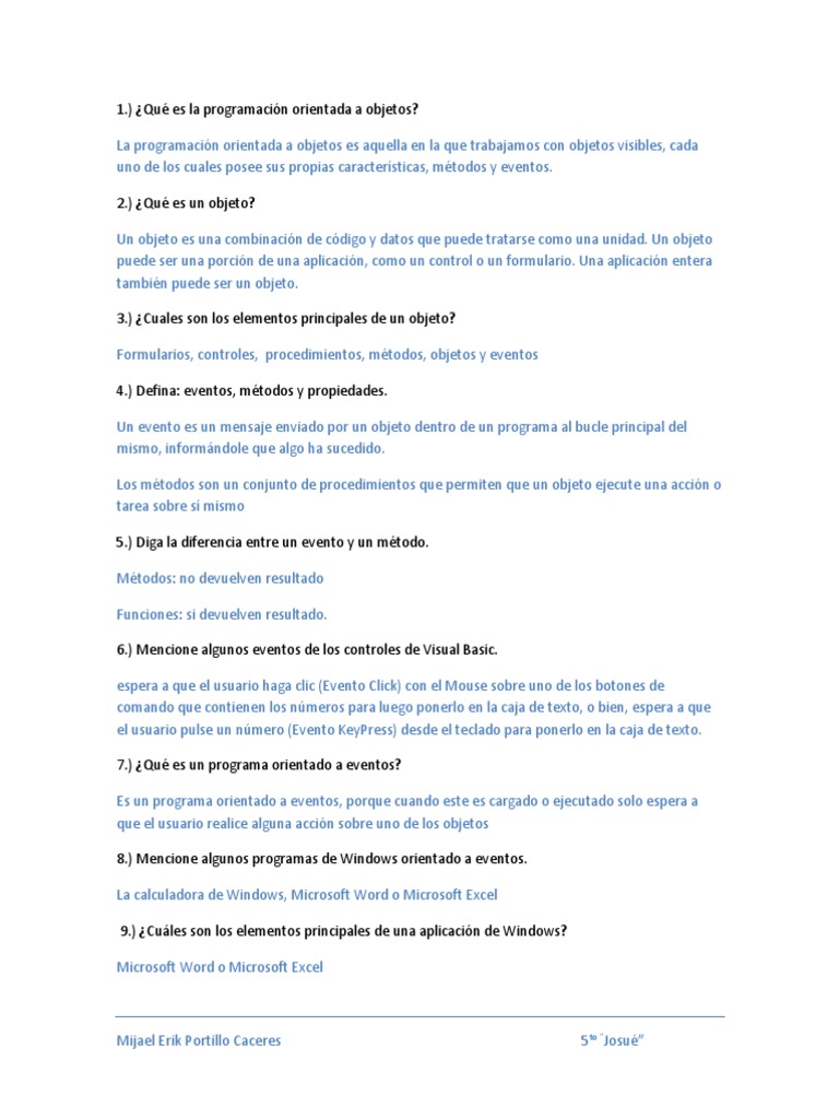 Guía de Programación en Visual Basic | PDF | Objeto (informática) | Herencia (Programación ...