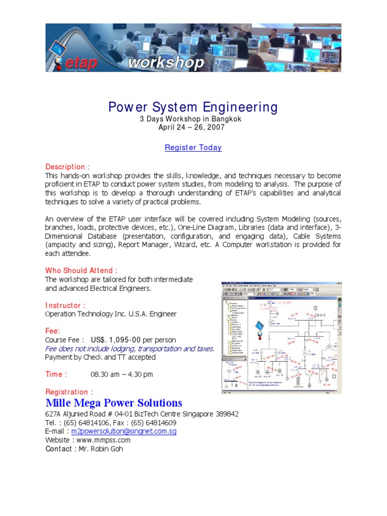 WS PowerSystem Engineering 24-26 April 07 | PDF | Electric Power System ...