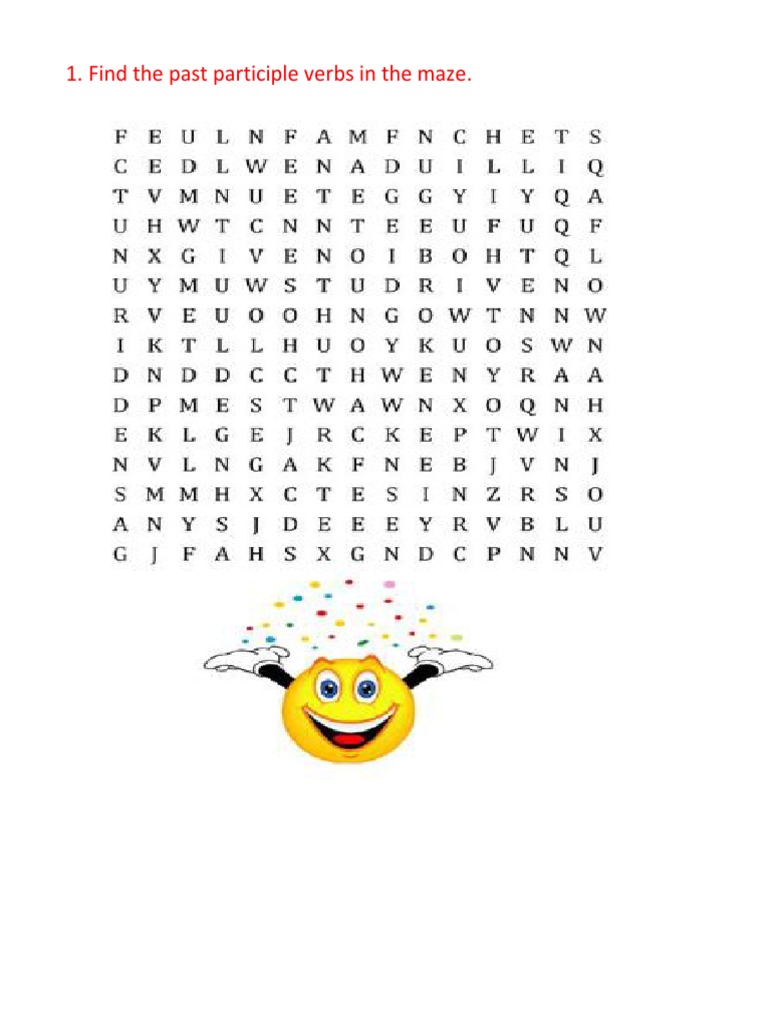 Past Participle Verbs Gane in The Maze | PDF
