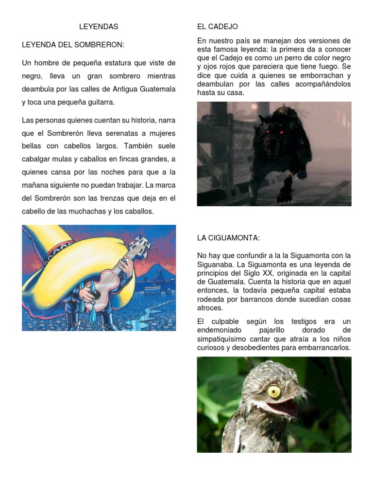 Cuentos y Leyendas de Guatemala | PDF