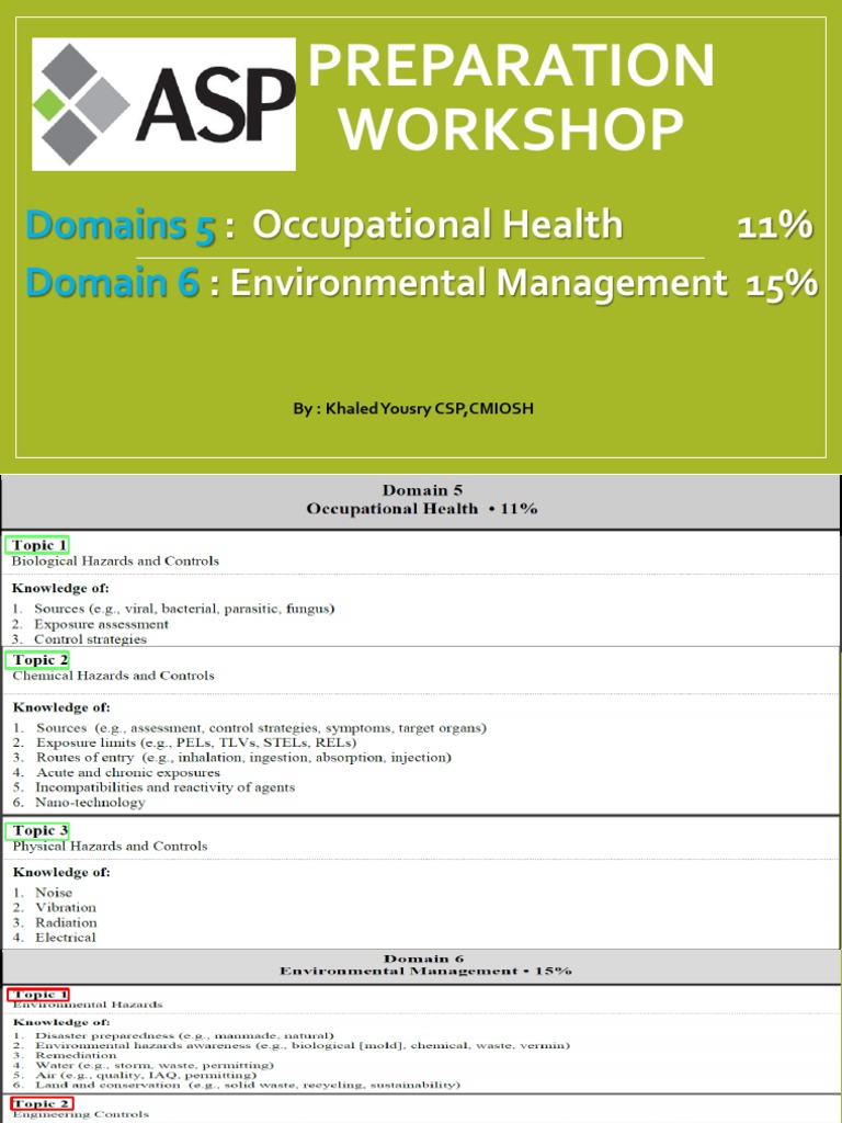 ASP Preparation Workshop | PDF