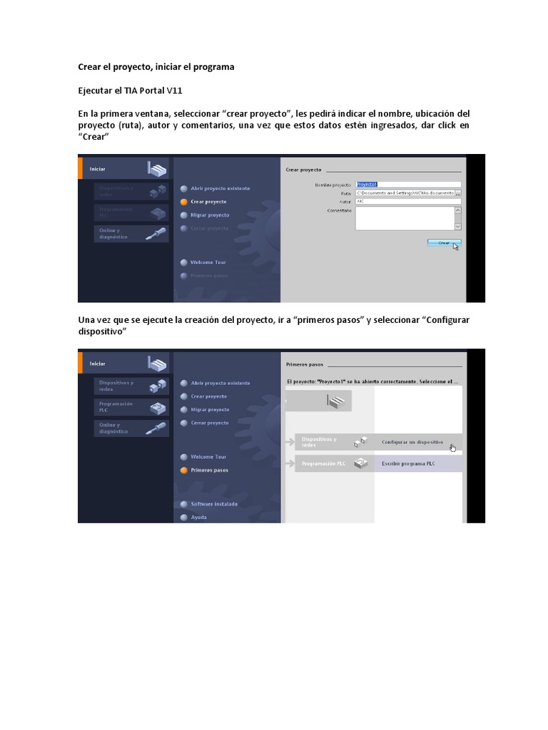 Tutorial TIA Portal Step 7 V11 | PDF | Programa de computadora ...