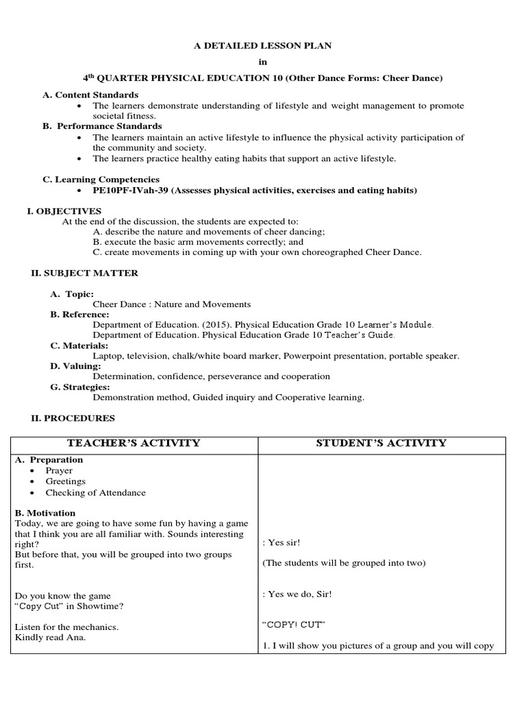 LP Checked | PDF | Cheerleading | Dances