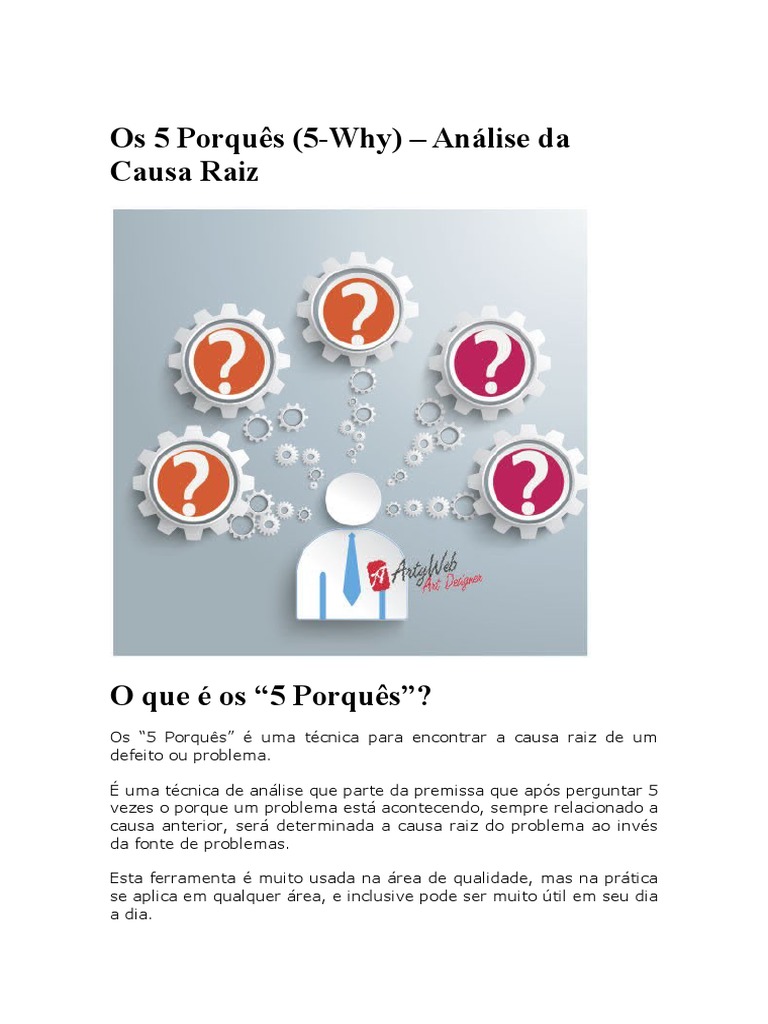 Os 5 Porquês | PDF | Chocolate | Desenvolvimento profissional