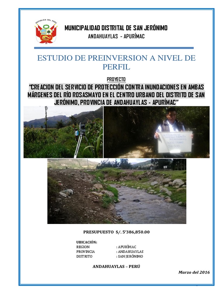 Pip Defensa Rib. | PDF | Valor presente neto | Gobierno local