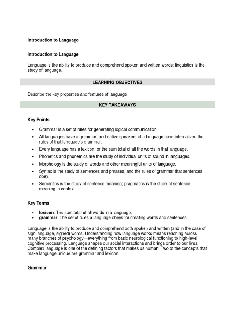 Innovative Language | PDF | Speech | Word