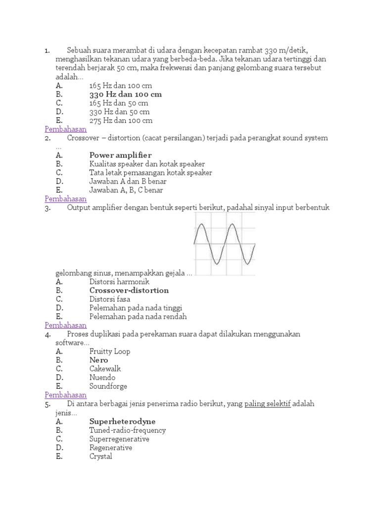 Soal Produktif TAV | PDF