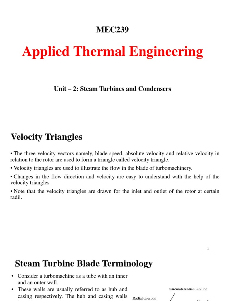Applied Thermal Energy | PDF | Turbine | Turbomachinery