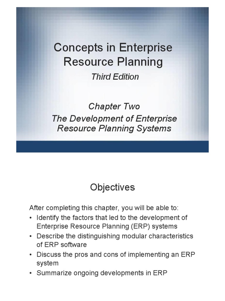 Concepts in Enterprise Resource Planning | PDF | Enterprise Resource ...