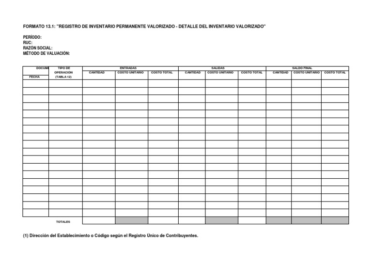 Formato Kardex PDF | PDF