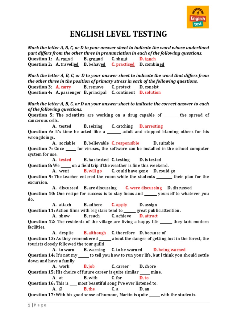 Beginning Test - Key | PDF | Electronic Waste | Recycling