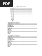Contoh Dummy Tabel | PDF