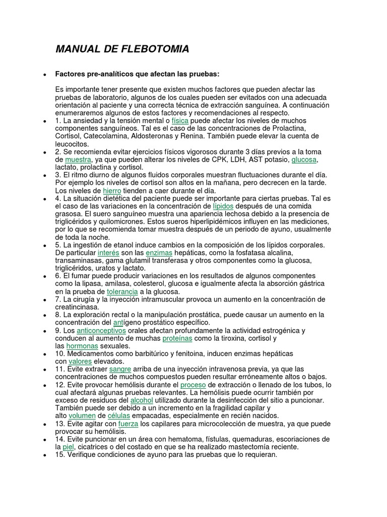 Manual de Flebotomia | PDF | Terapia intravenosa | Sangre