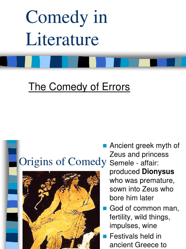 Comedy in Literature: The Comedy of Errors | PDF | The Comedy Of Errors ...