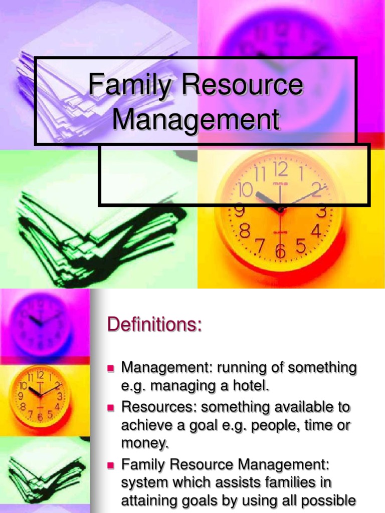 Family Resource Management | PDF | Family | Resource