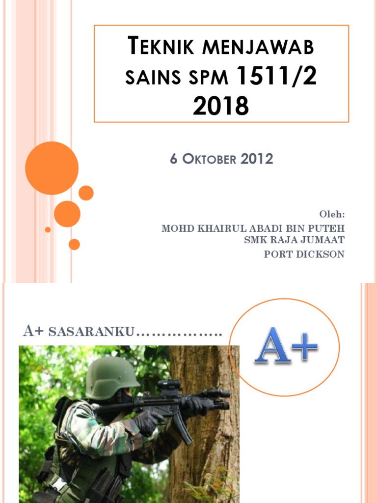 Teknik Menjawab Sains SPM | PDF