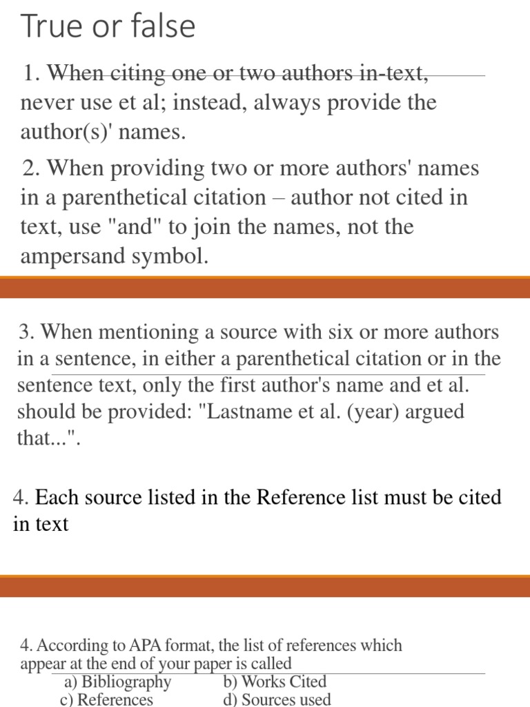 APA Citation Quiz Guide | PDF | Citation | Psychological Concepts