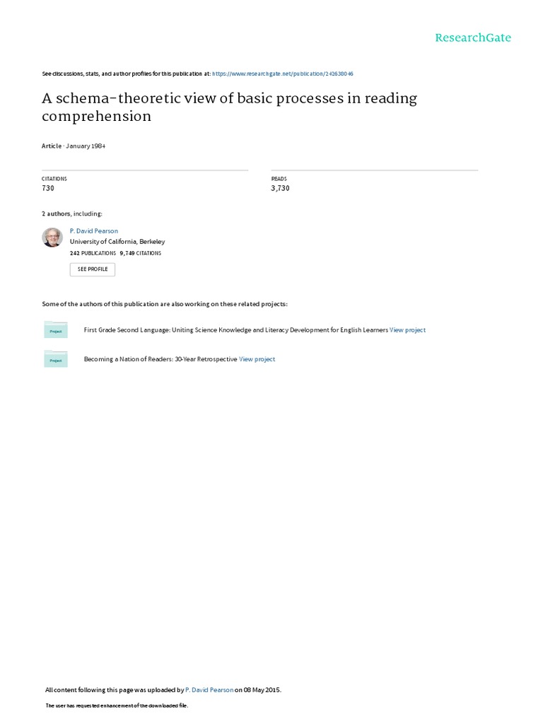 Anderson and Pearson | PDF