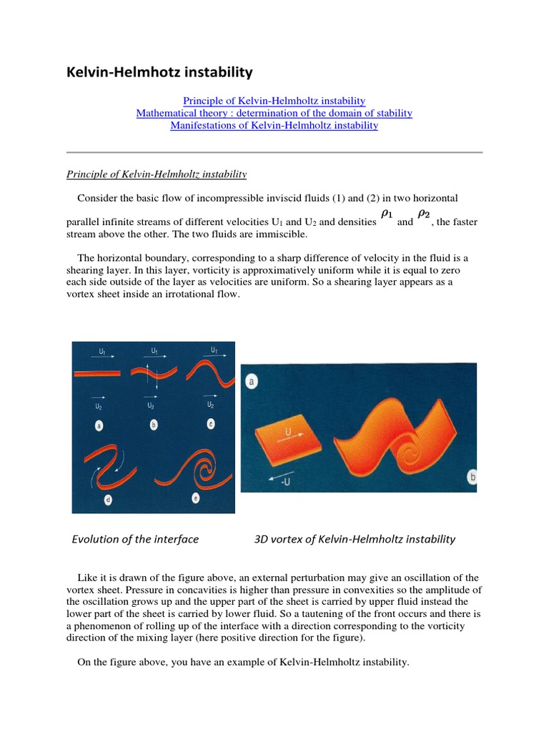 KH Instability | PDF | Fluid Dynamics | Materials Science