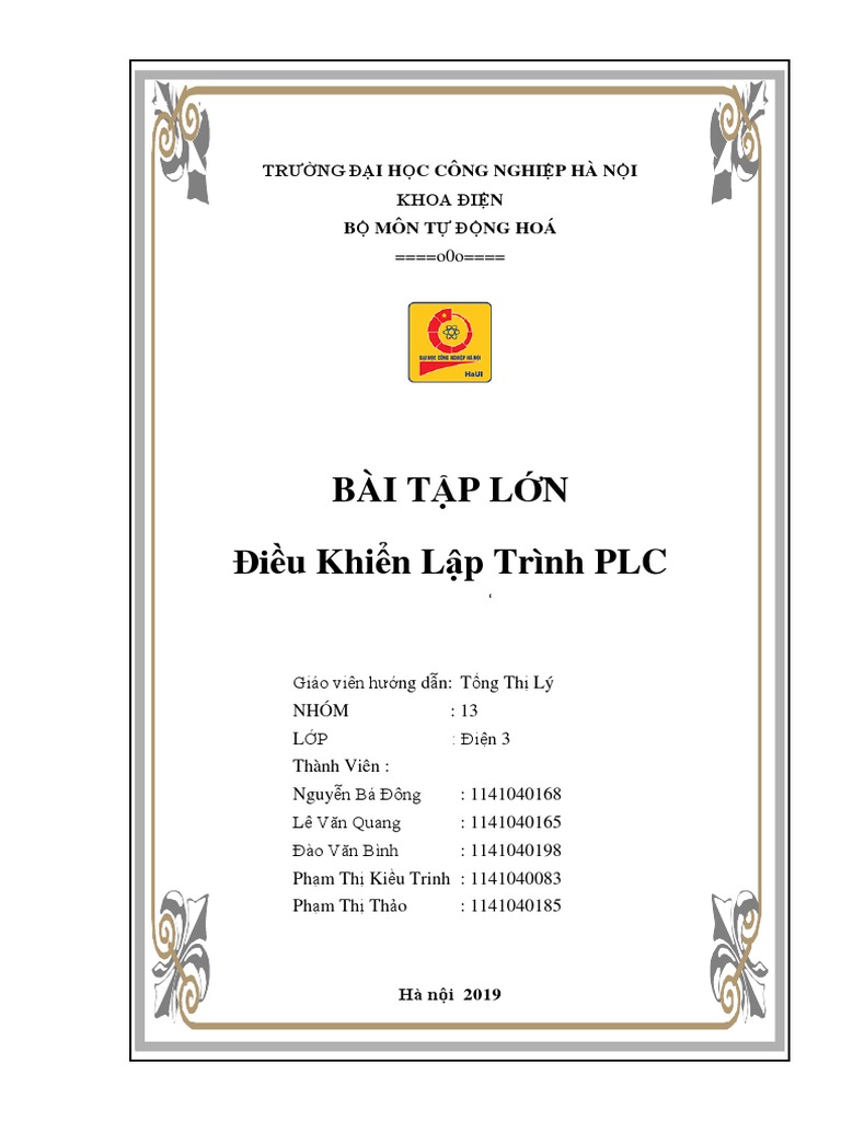 BTL PLC Nhóm 13 | PDF