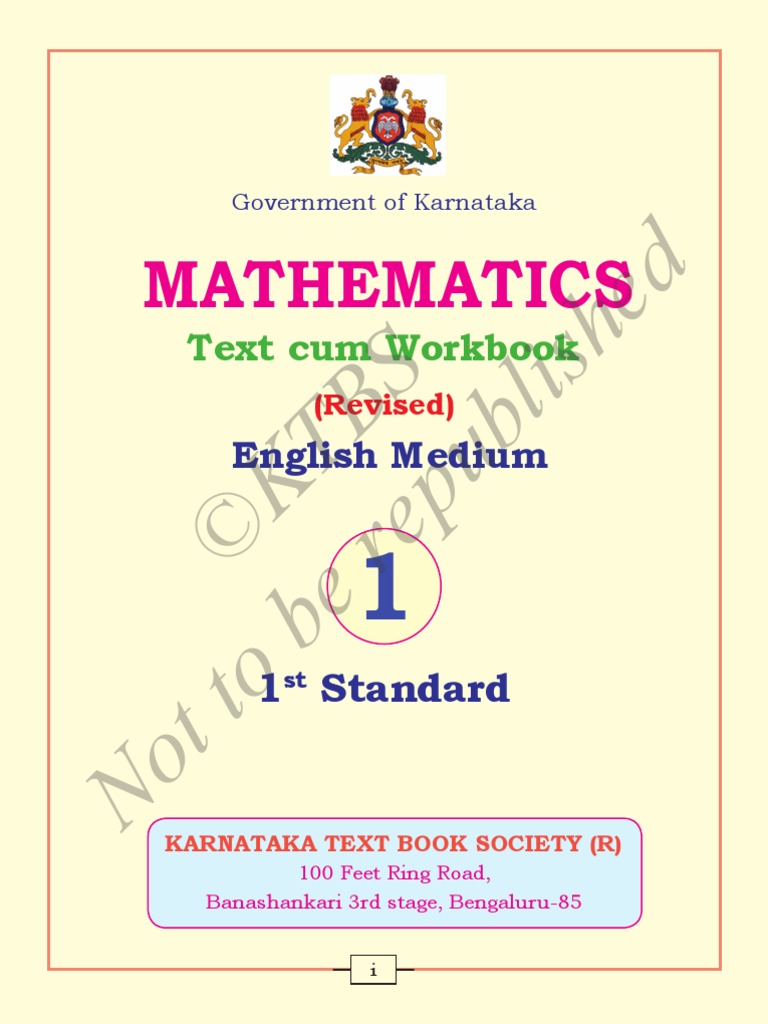 1st English Maths | PDF | Curriculum | Learning