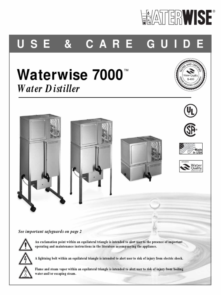 7000 Distiller Manual | PDF | Pipe (Fluid Conveyance) | Tap (Valve)