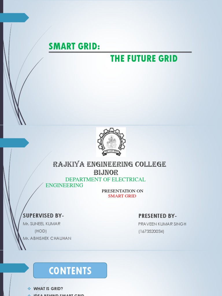 Smart Grid:the Future Grid | PDF | Electrical Grid | Smart Grid