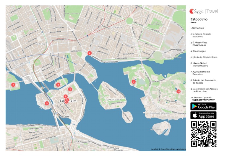 Estocolmo Mapa Turistico para Imprimir 87191 PDF | PDF